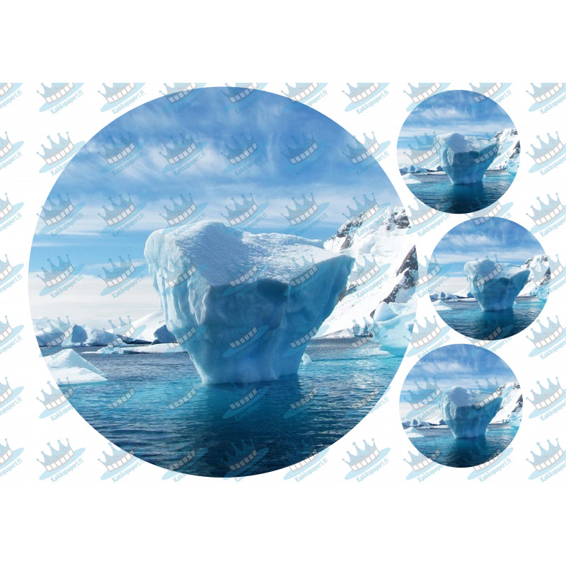 Iceberg - edible cake topper