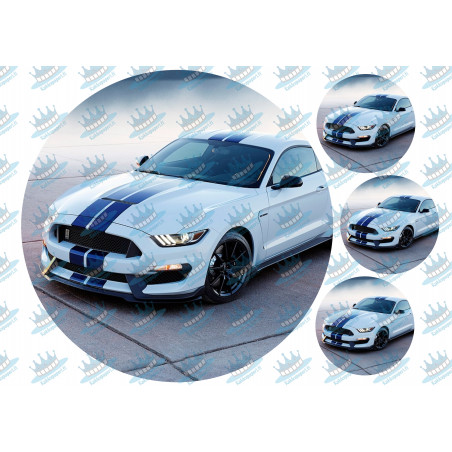 Ford Mustang - Edible cake topper