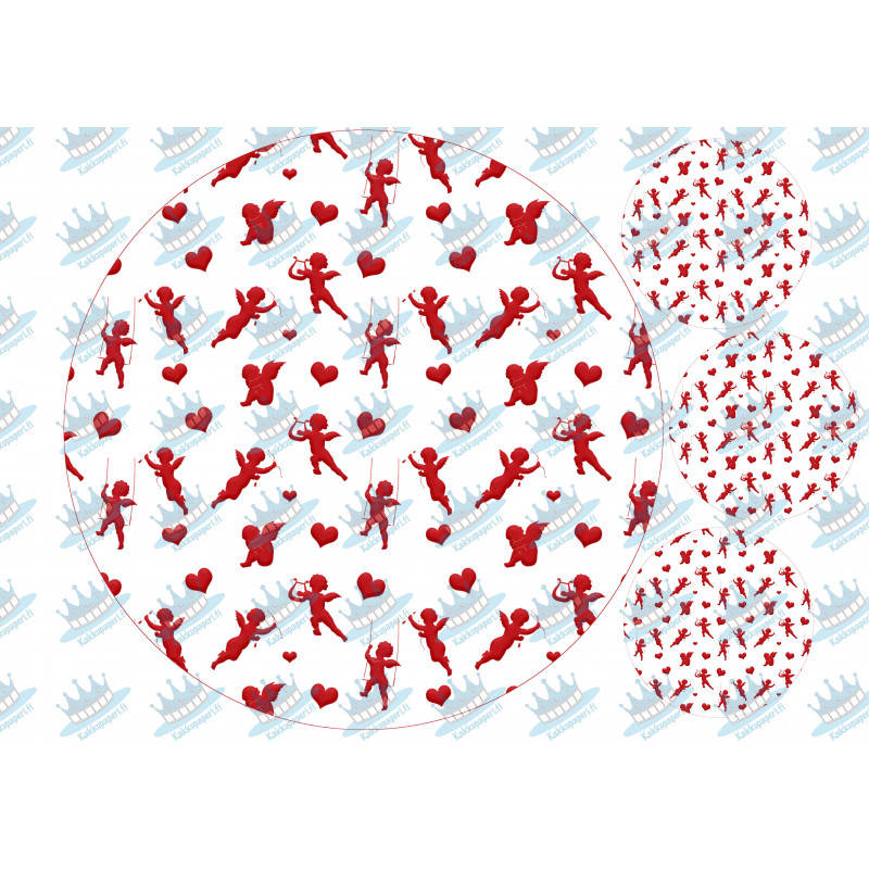 Cupid texture - Edible cake topper