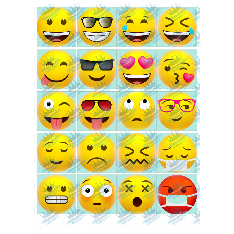 Emoticons - Edible muffin topper