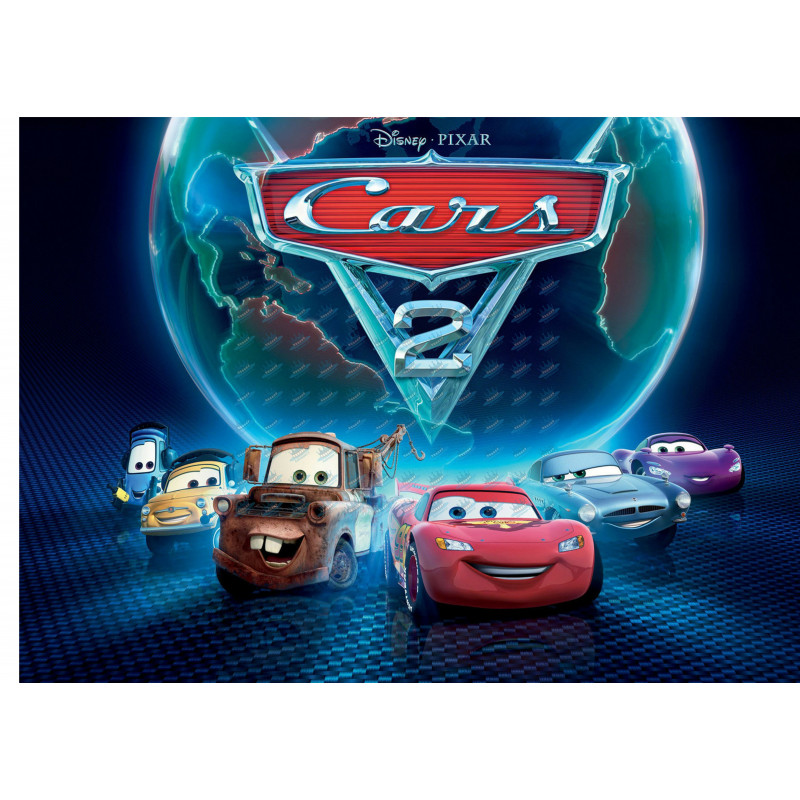 Cars - McQueen ja Martti Autot syötävä kakkukuva kakkuun