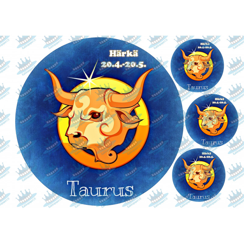 Star sign: Taurus - Edible cake topper