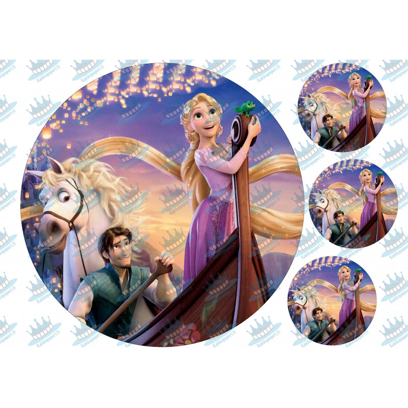 Tangled - Rapunzel edible cake topper