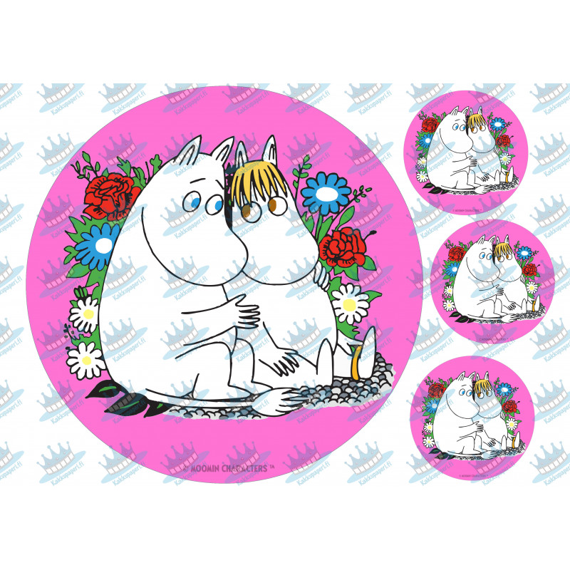 Moomin - Moomin and Snork Maiden pink - Edible cake topper