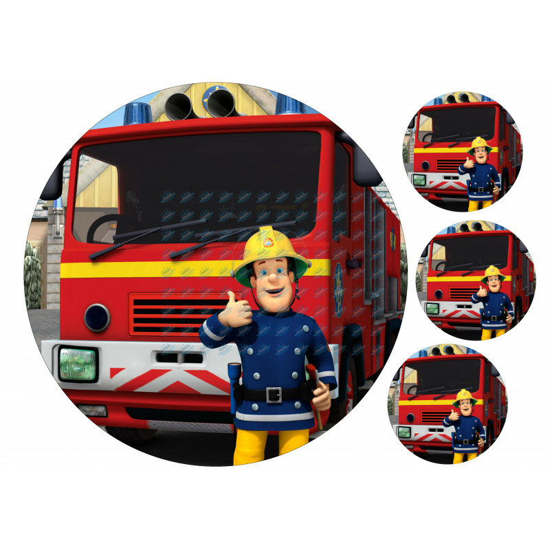 Fireman Sam - Edible cake topper