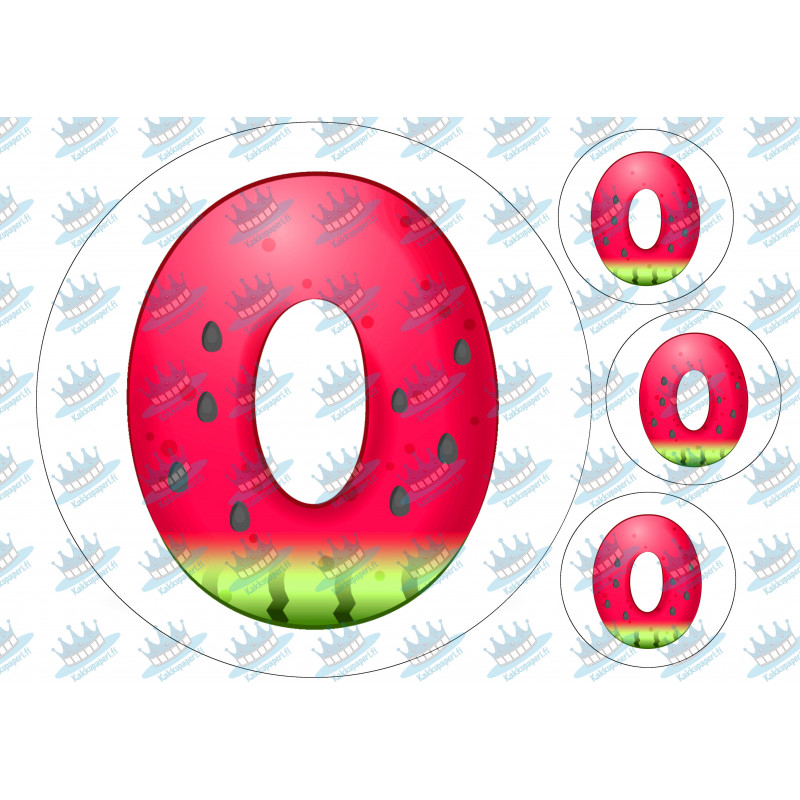 Watermelon Zero - edible cake decoration