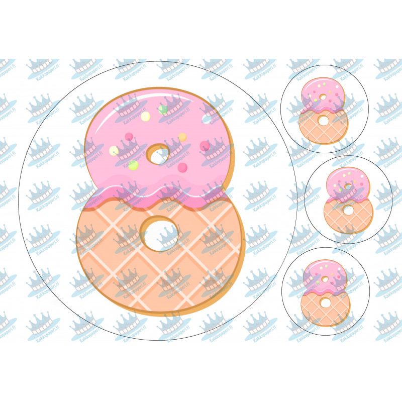 Ice Cream Eight - edible cake decoration