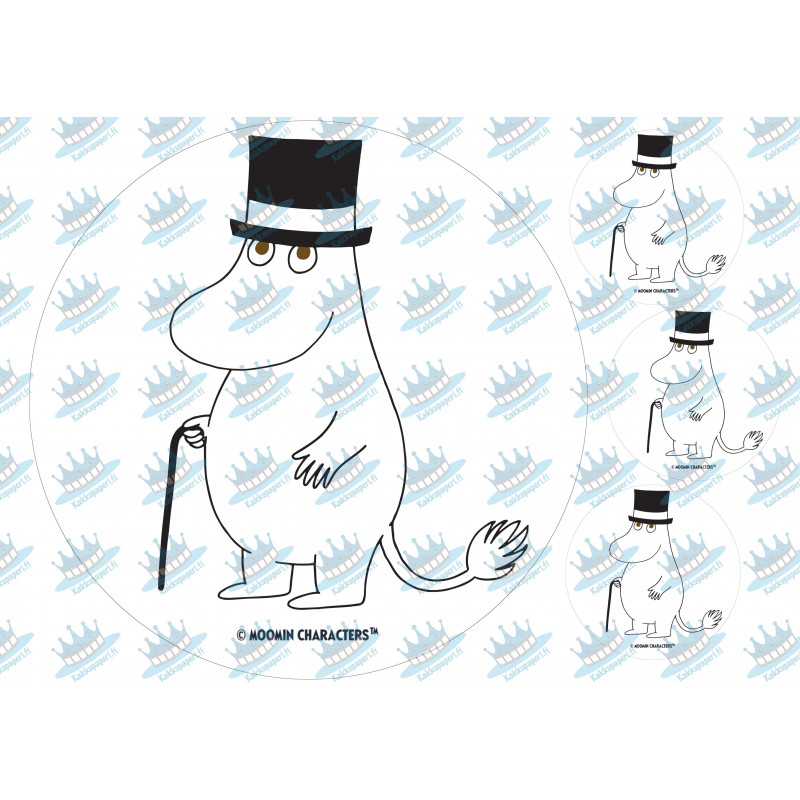 Moomin - Moomin Grandpa - Edible cake topper