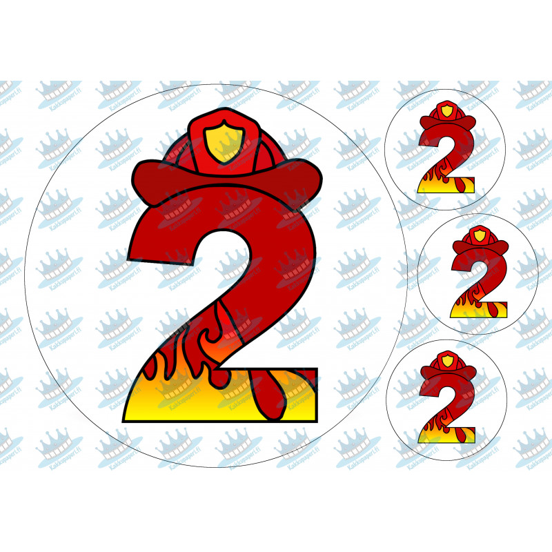 Fireman number two - edible cake decoration